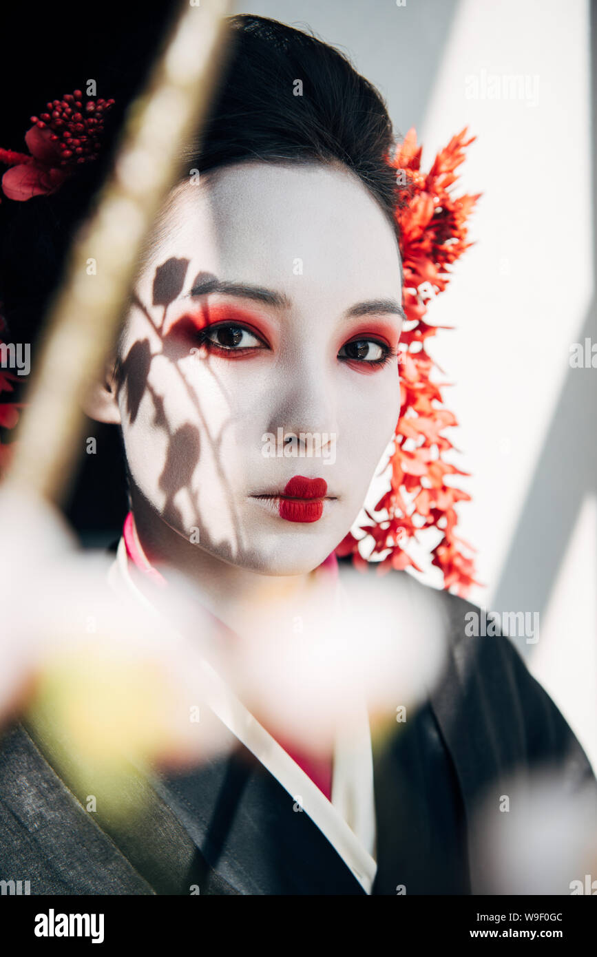 Beautiful young geisha sakura hi-res stock photography and images - Alamy