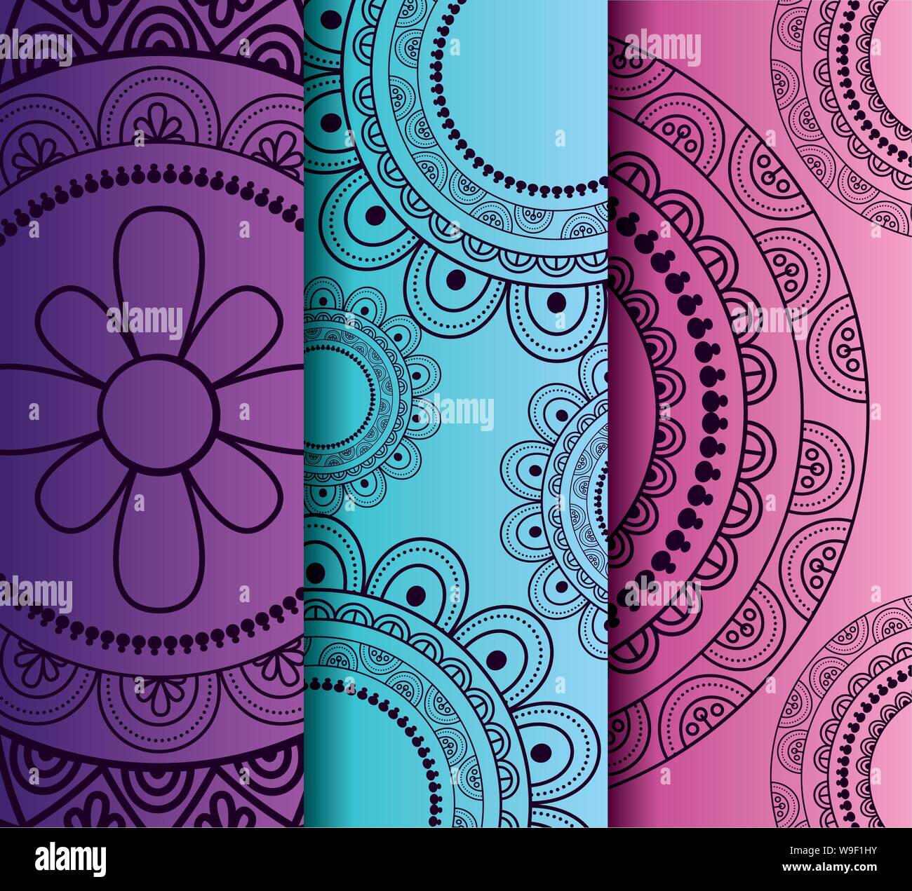 ornamental banner vintage mandala template Stock Vector Image & Art - Alamy