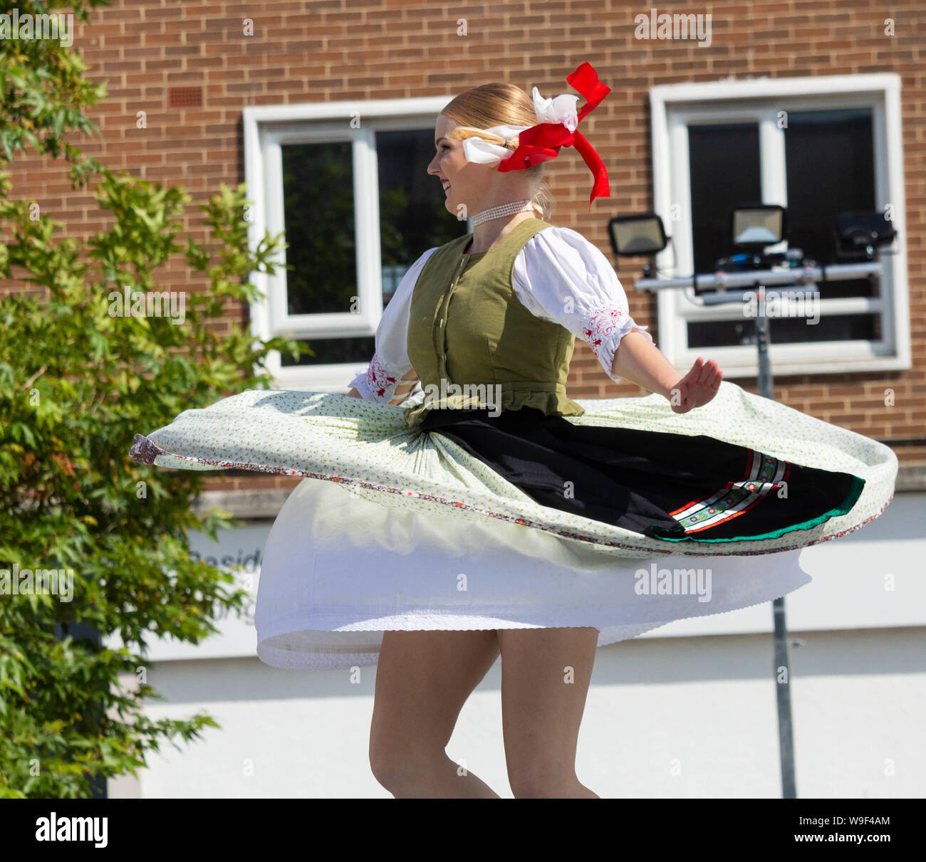 Dancers from Slovakia performing at the Billingham International ...