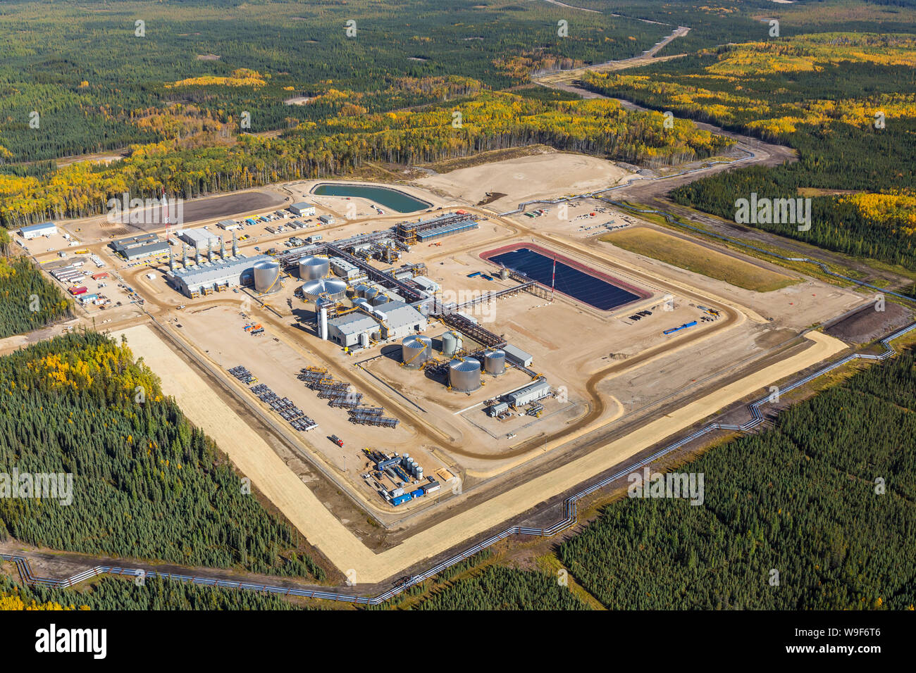 Aerial photo of Devon Jackfish Three SAGD (Steam Assisted Gravity ...