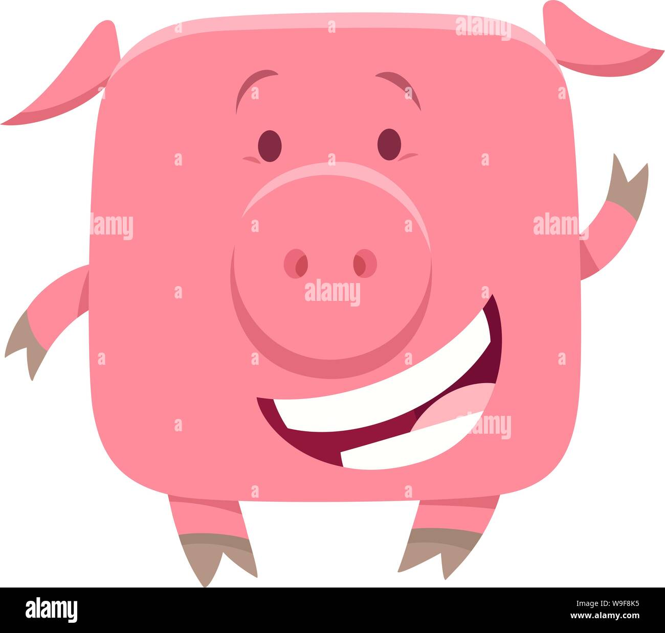 Cartoon Pig And Piglet