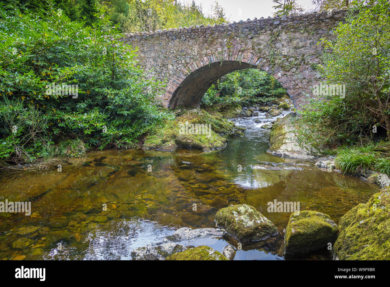 Old Parnell Bridge in the Tollymore Forest Park Stock Photo - Alamy