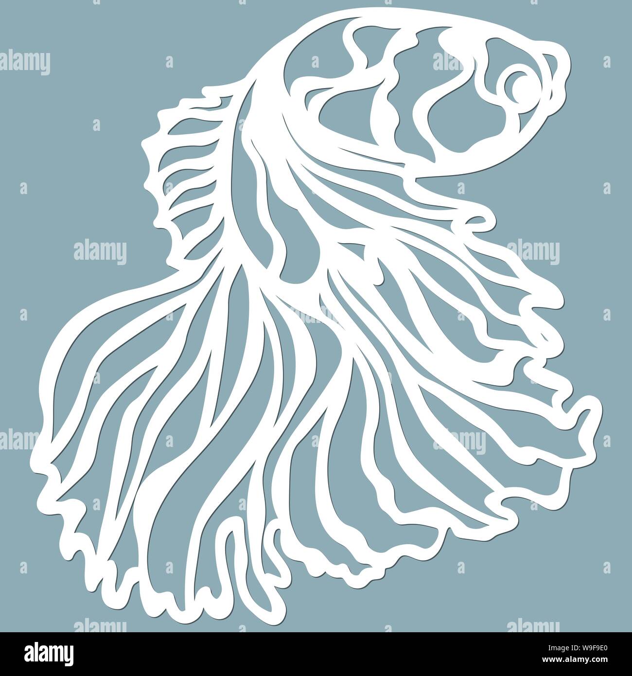 fish for laser cutting. Suitable for cutting from paper, wood metal ...