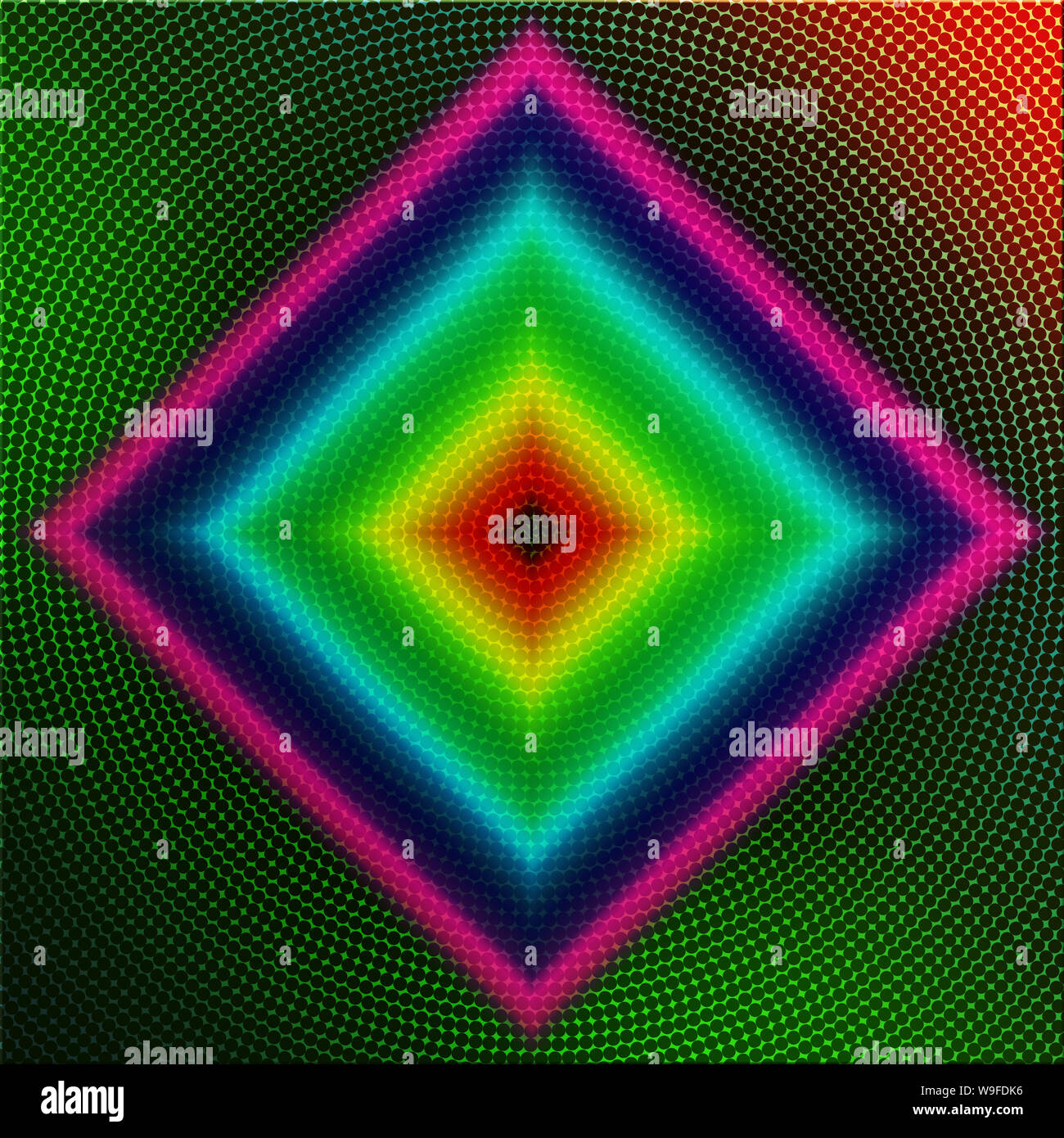 Dots illusion designs high quality colorful 16 bit prints Stock Photo ...