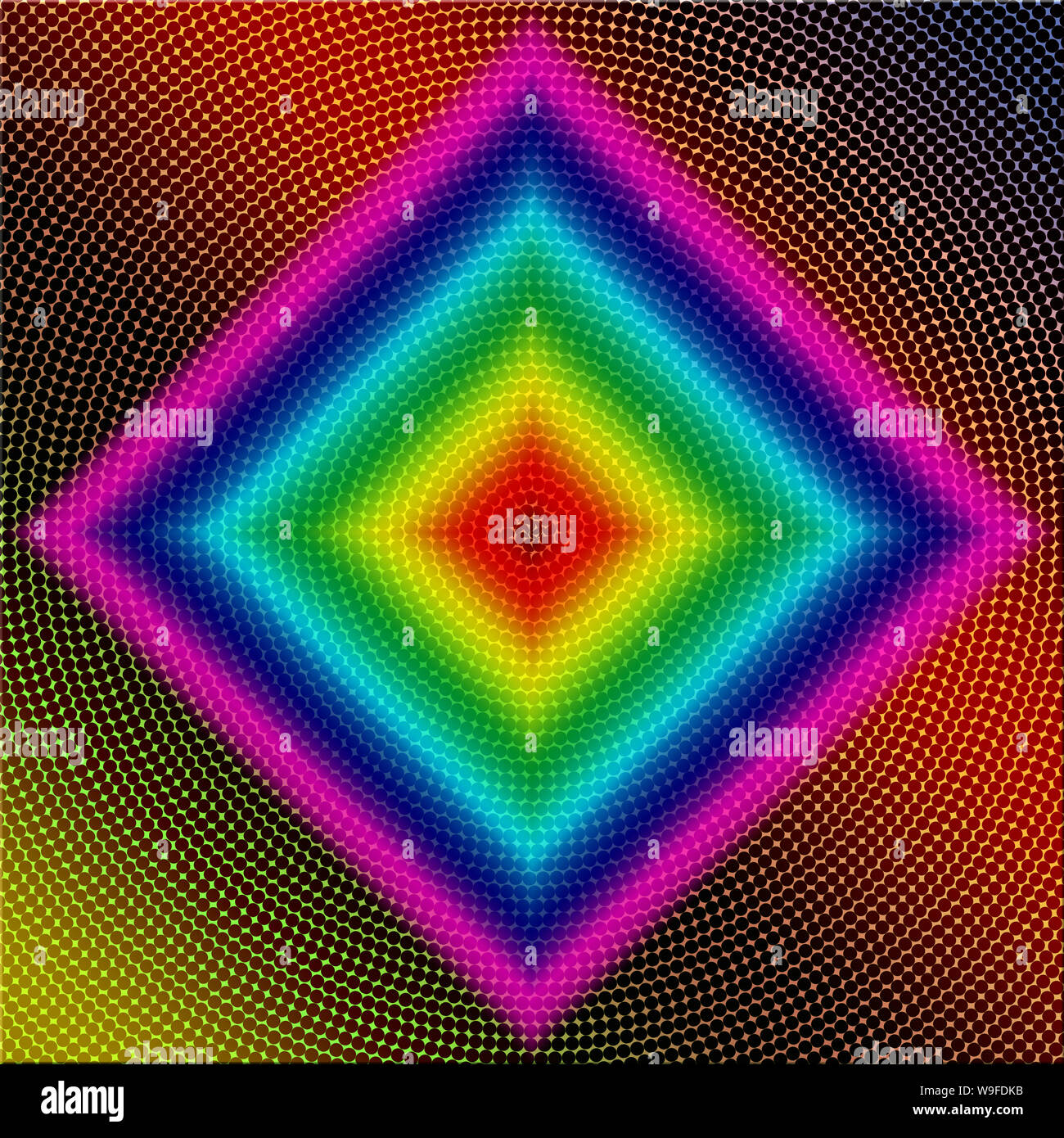 Dots illusion designs high quality colorful 16 bit prints Stock Photo ...