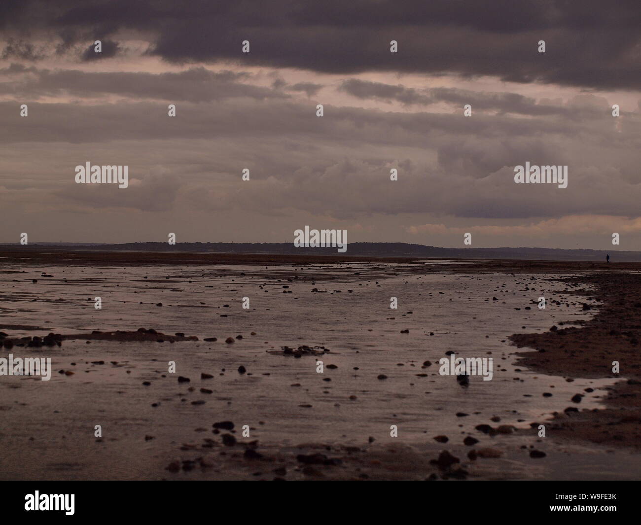 Moody /gloomy Sunset Shot taken on Talacre beach in flintshire North ...