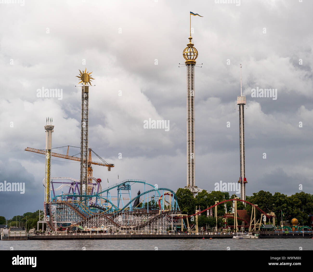 Stockholm, Sweden -- July 16, 2019. Photo of a Stockholm's oldest ...