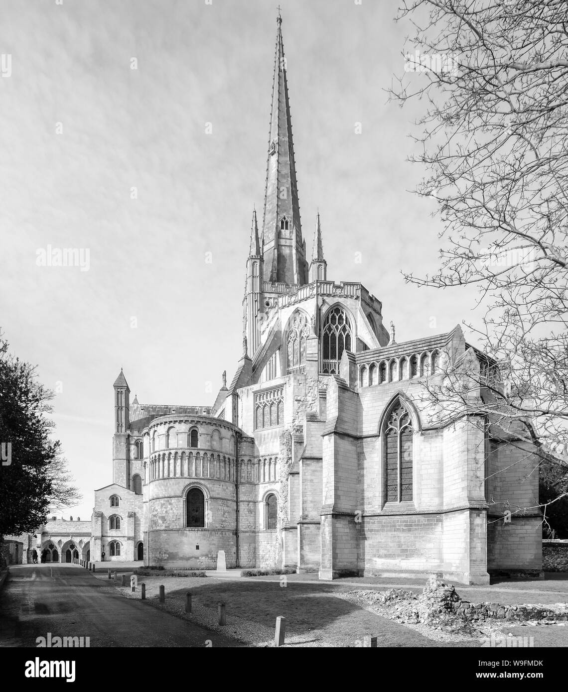Building architecture norwich Black and White Stock Photos & Images - Alamy