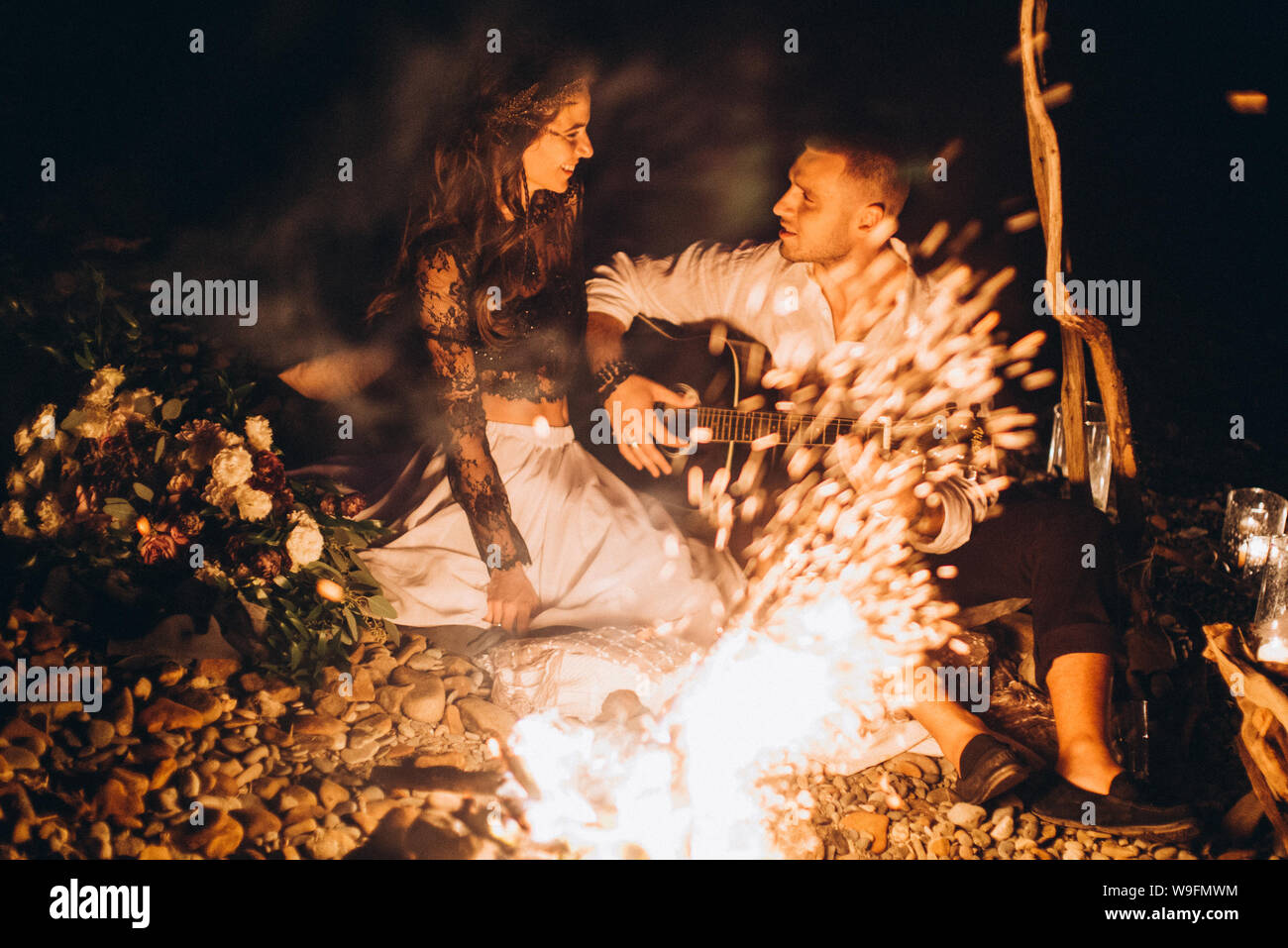 Wedding dress on fire hi-res stock photography and images - Alamy