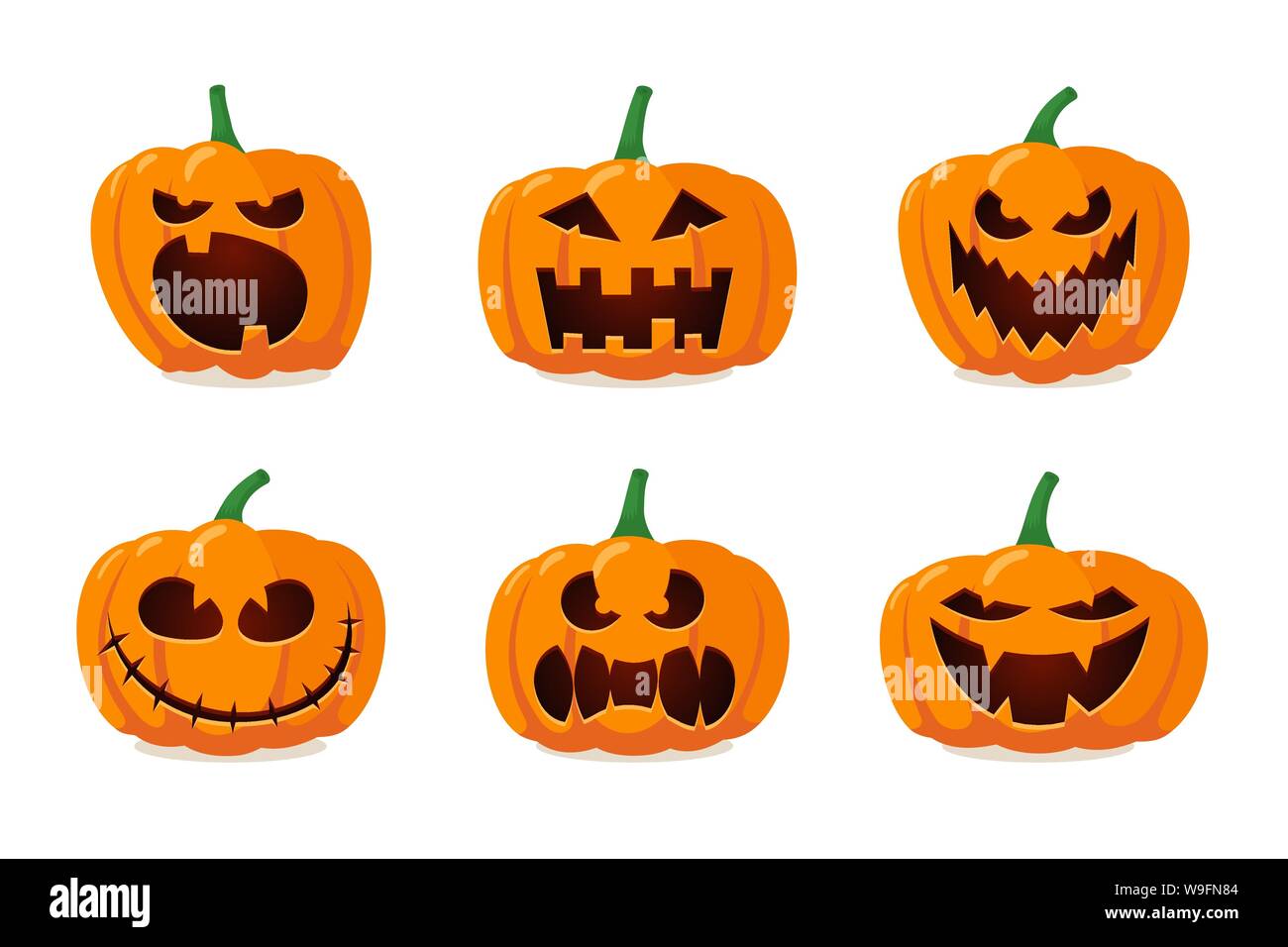 Scary Jack O Lanterns Cartoon