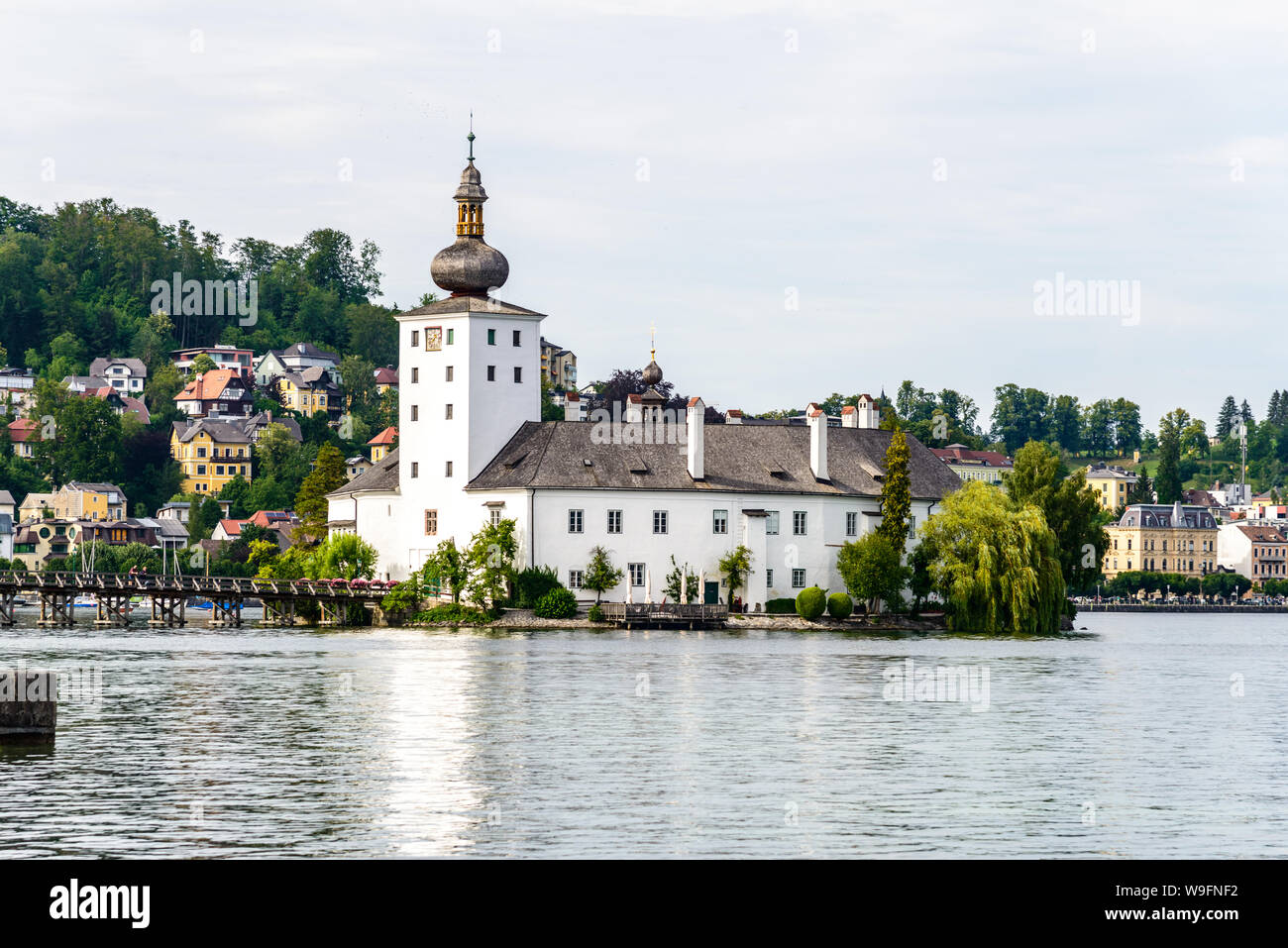 Ort castle in the town of gmunden on lake traunsee hi-res stock ...
