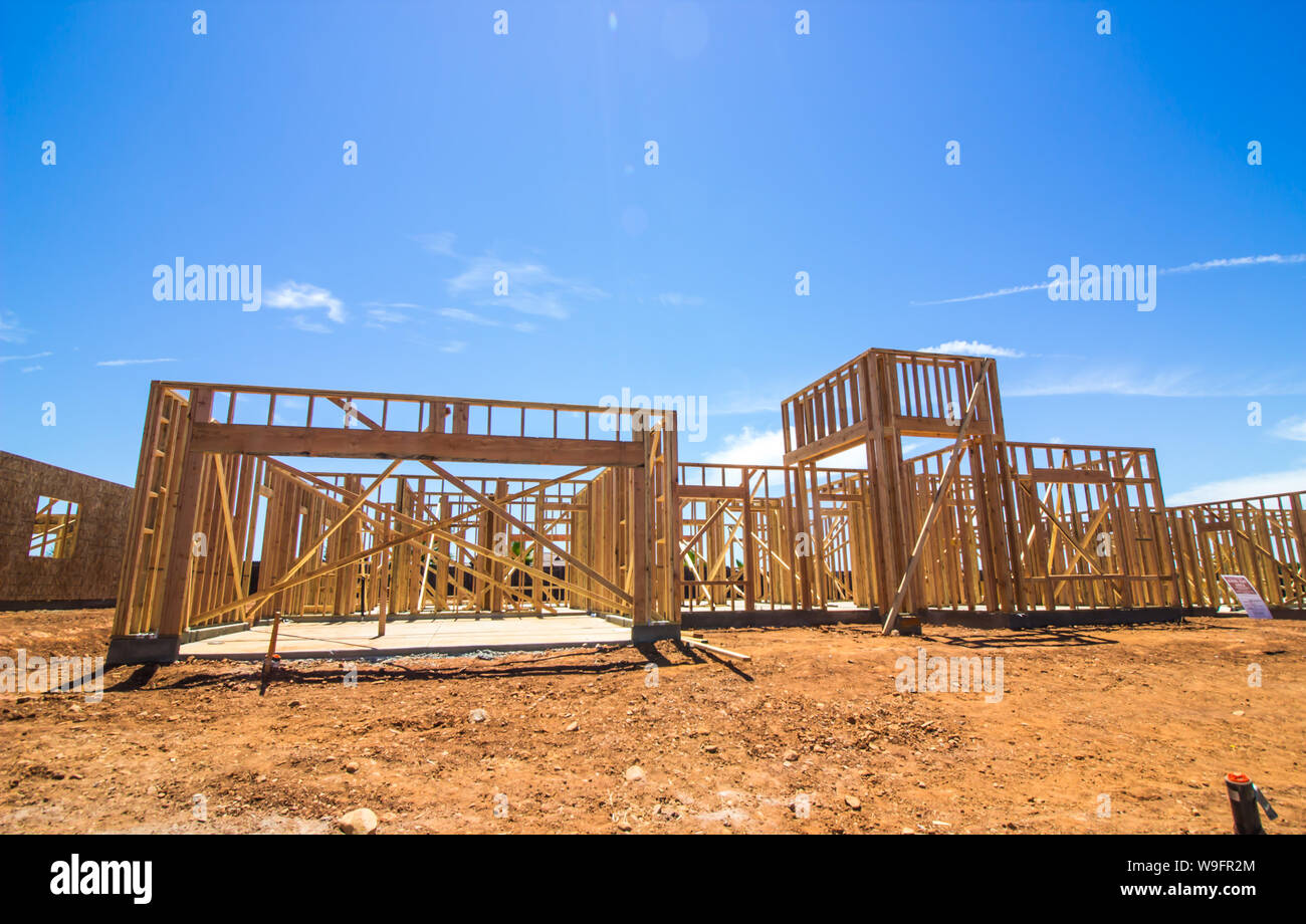 Wooden fence framing hi-res stock photography and images - Alamy