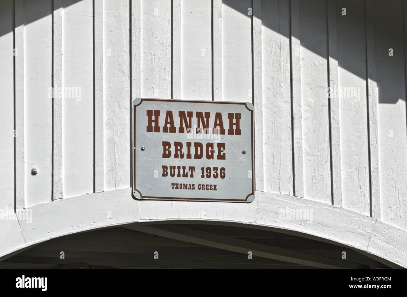 Hannah Covered Bridge in the Santiam River Valley, Linn County, Oregon ...