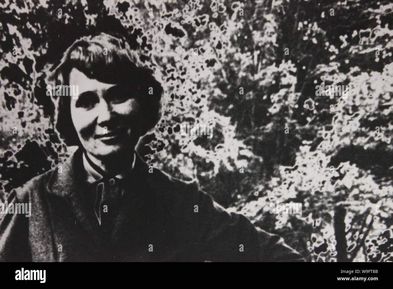 Fine black and white art photography from the 1970s of a woman on a ...