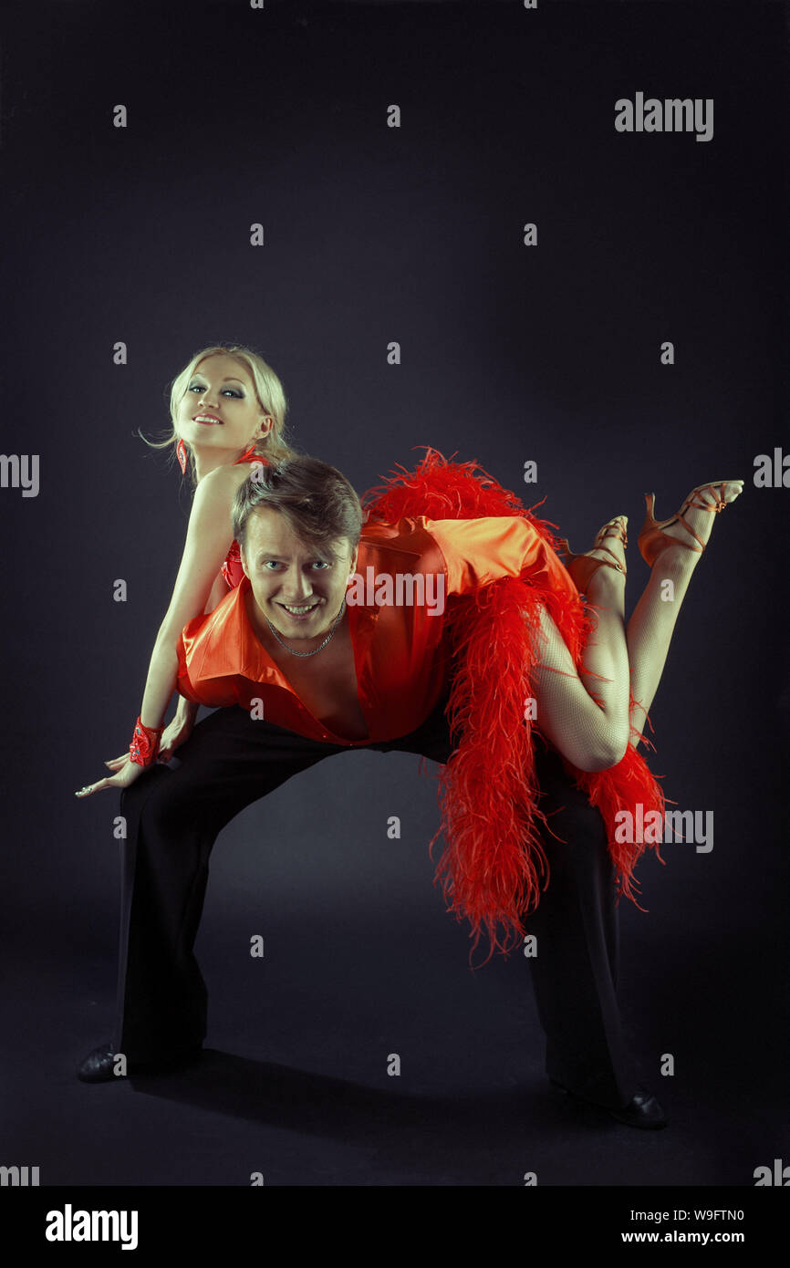 Ballroom dancing Latin American dancers in red dress, best ballroom ...