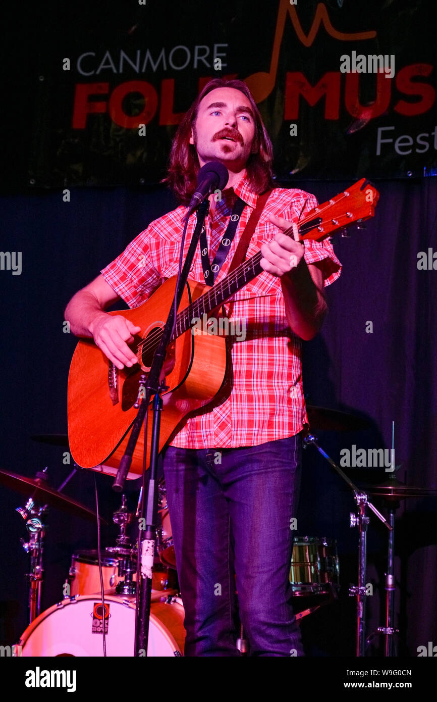 Sam Lewis, Canmore Folk Music Festival, Canmore, Alberta, Canada Stock ...