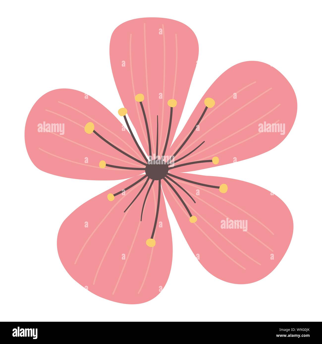 Flower design, floral nature plant ornament garden decoration and ...
