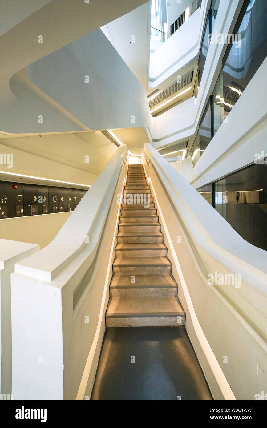 Hong Kong-15th March 2018: The interior of Polyu School of Design ...