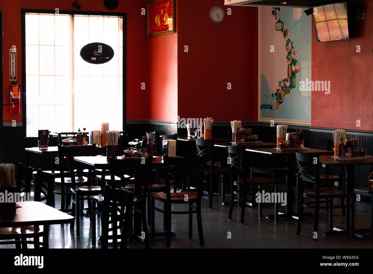 A shot of the inside of an Asian restaurant Stock Photo - Alamy
