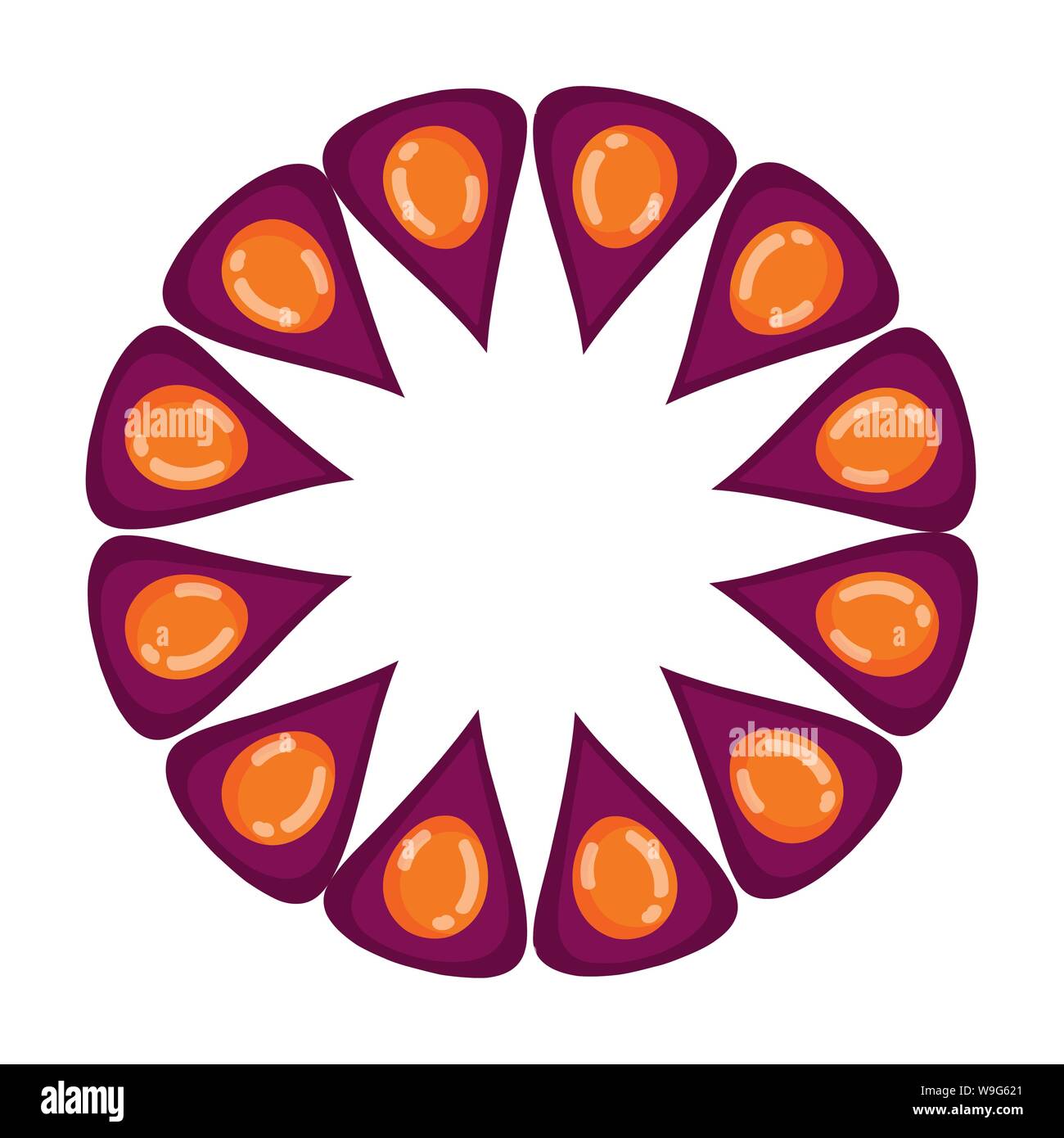 Feather round design, Bohemic ornament meditation indian decoration ...