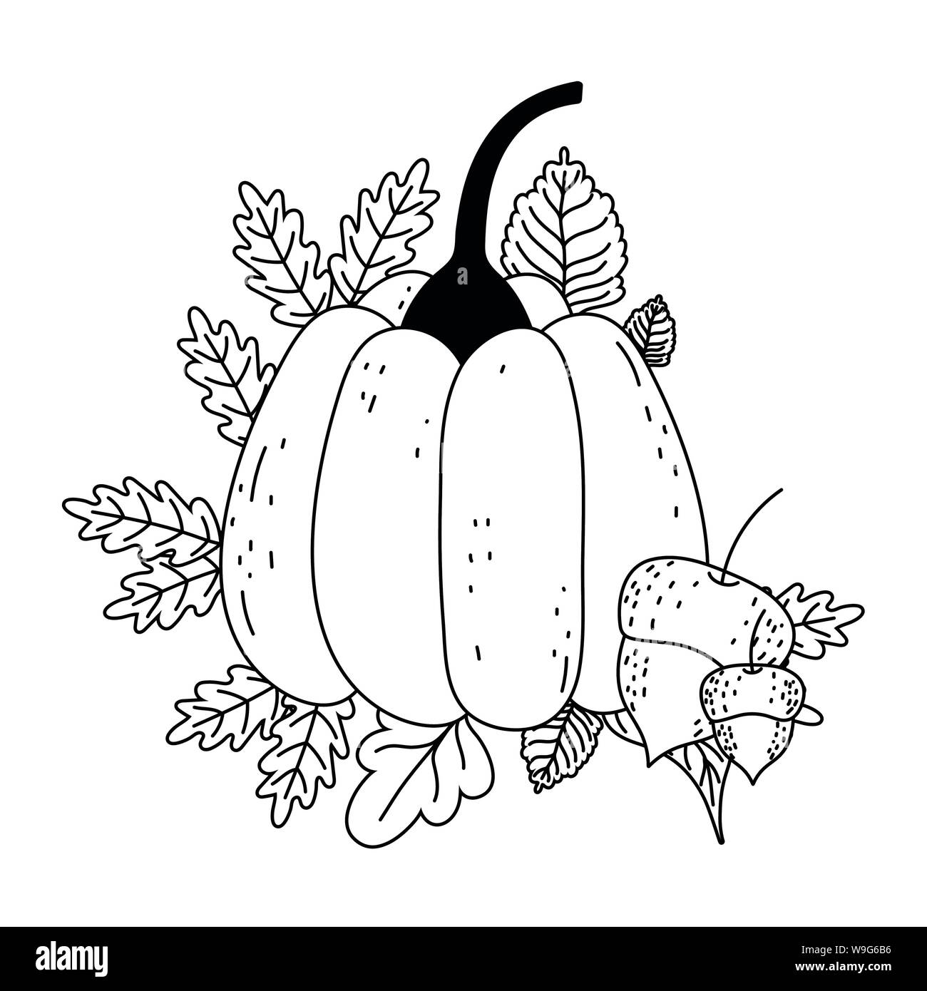 Pumpkin design, Fruit healthy organic food sweet and nature theme ...