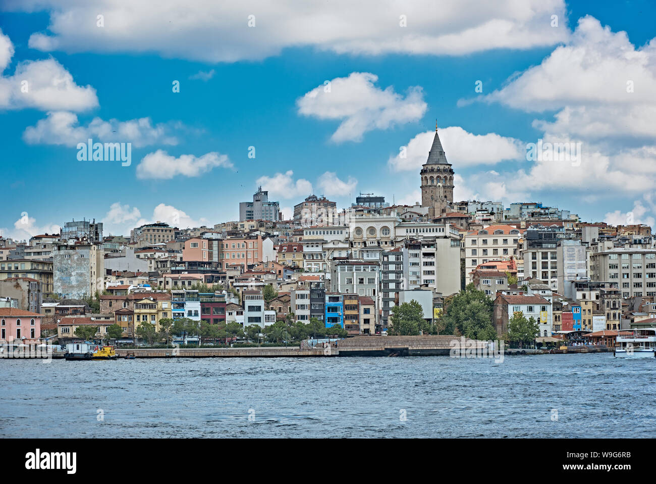 Istanbul city skyline with Galata tower in Turkey Stock Photo - Alamy