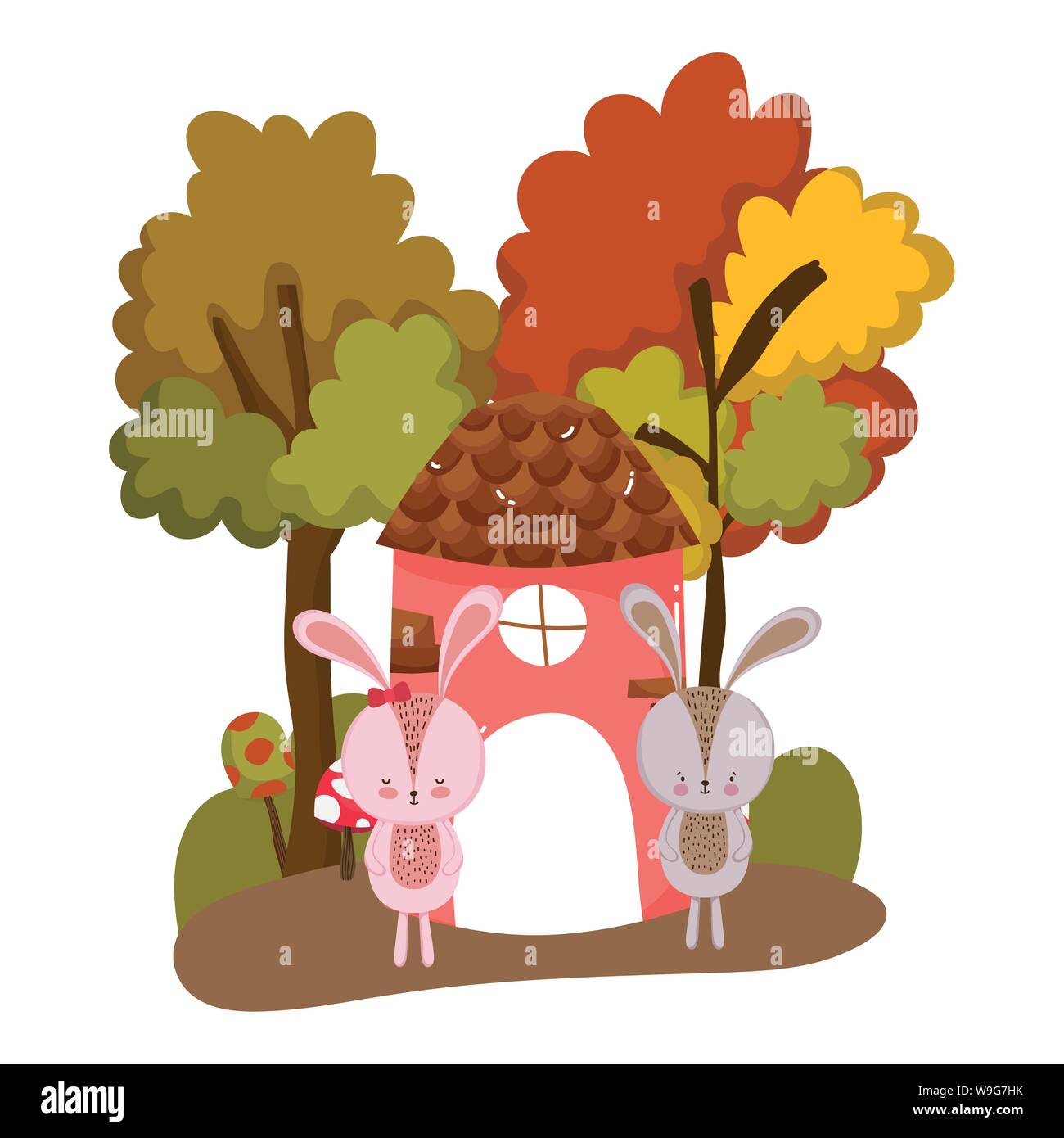 Rabbit cartoon design, Animal cute zoo life nature and fauna theme ...