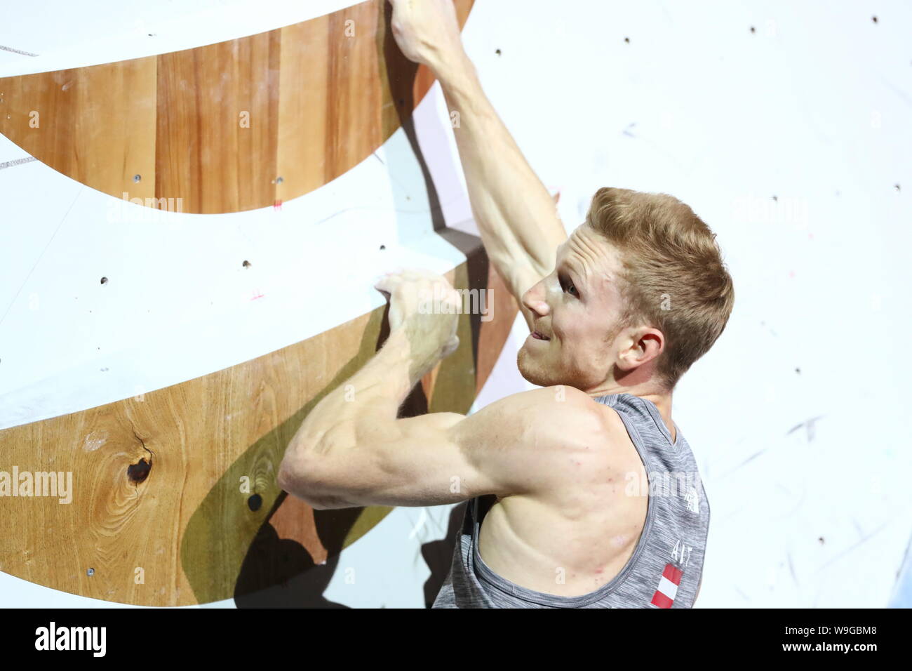 Tokyo, Japan. 13th Aug, 2019. Jakob Schubert (AUT) Sport Climbing ...