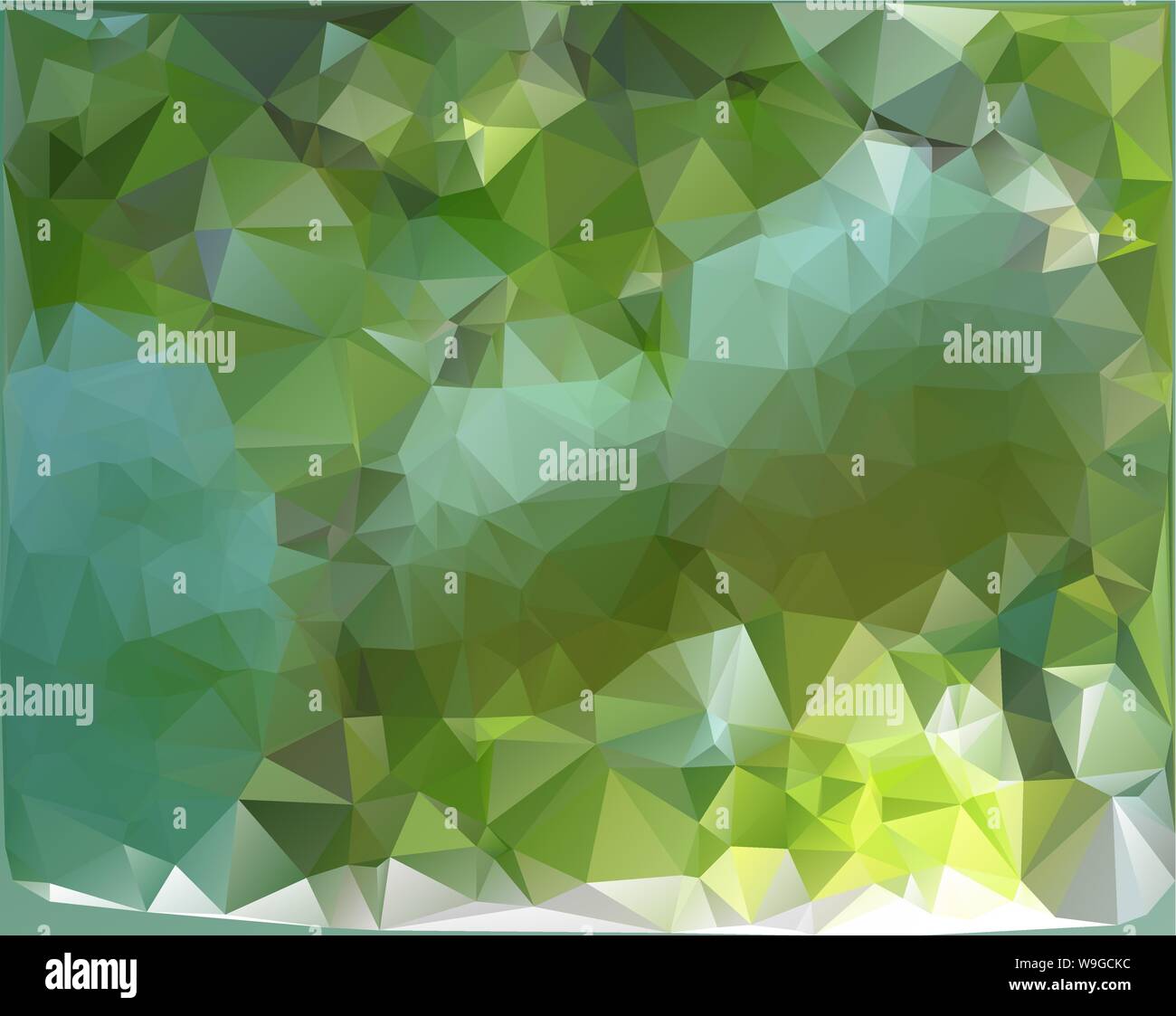 Abstract low poly background of triangles in green colors Stock Vector ...