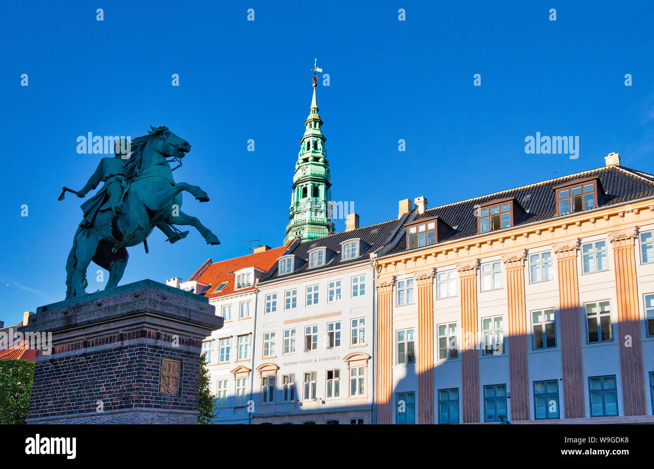 Copenhagen, Typical Danish architecture in the historic city center ...