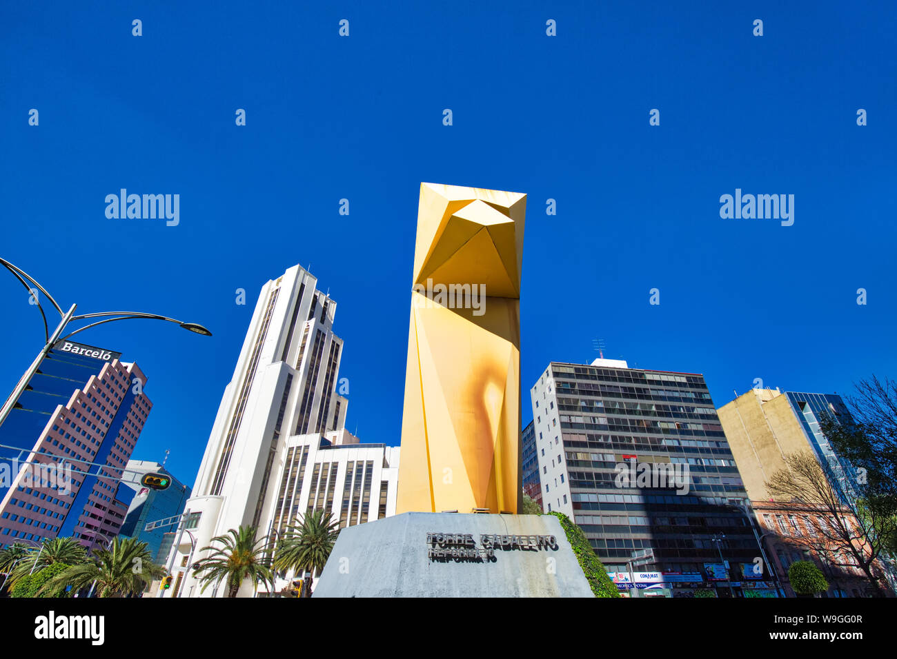 Mexico City, Mexico-10 December, 2018: Landmark El Caballito Monument ...