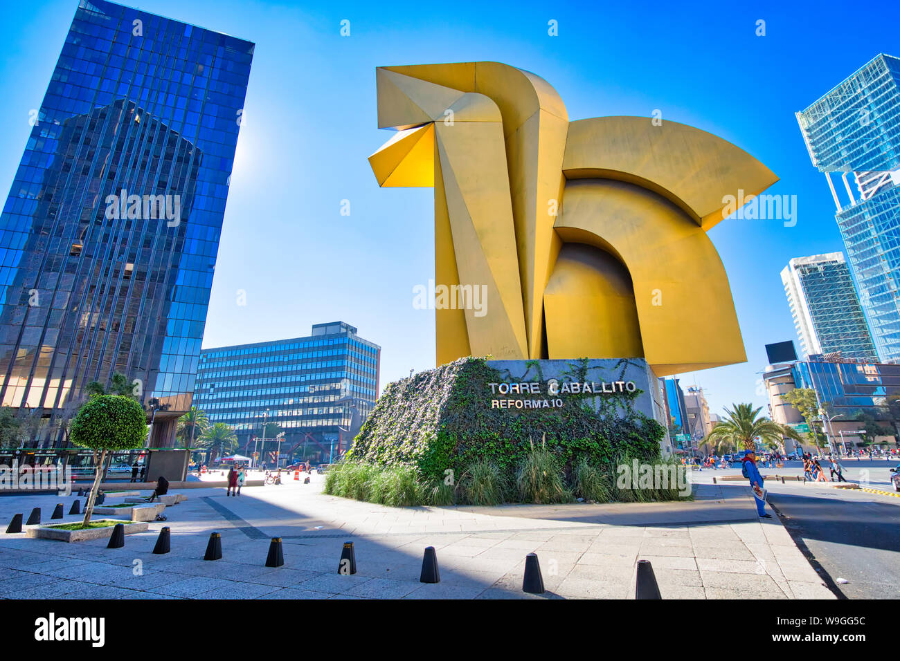 Mexico City, Mexico-10 December, 2018: Landmark El Caballito Monument ...