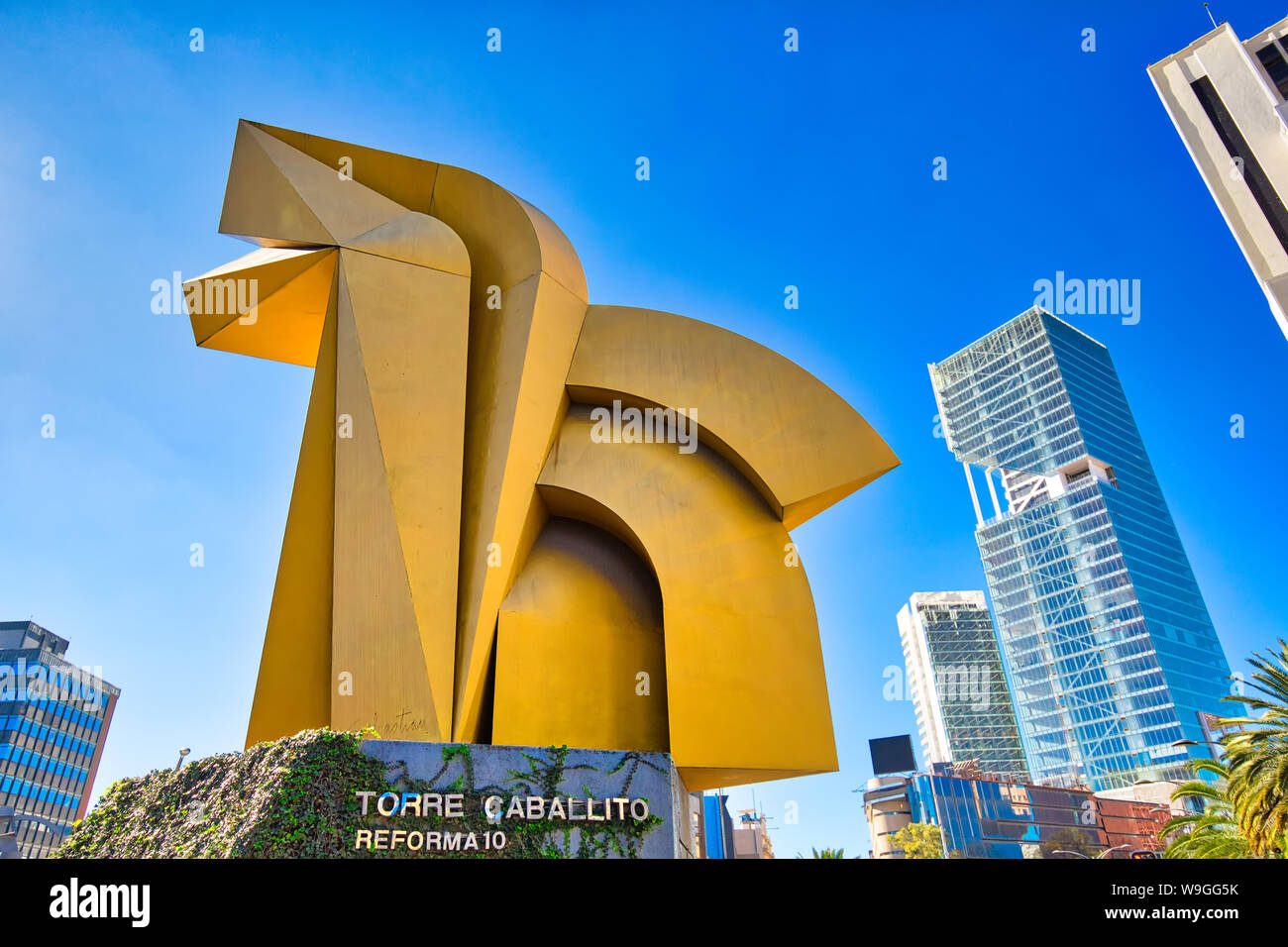 Mexico City, Mexico-10 December, 2018: Landmark El Caballito Monument ...