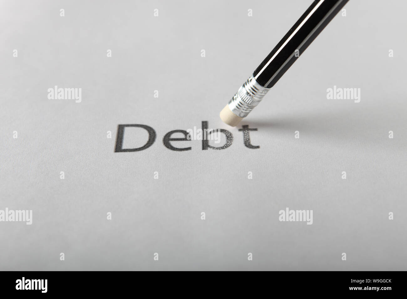 Erasing debt hi-res stock photography and images - Alamy