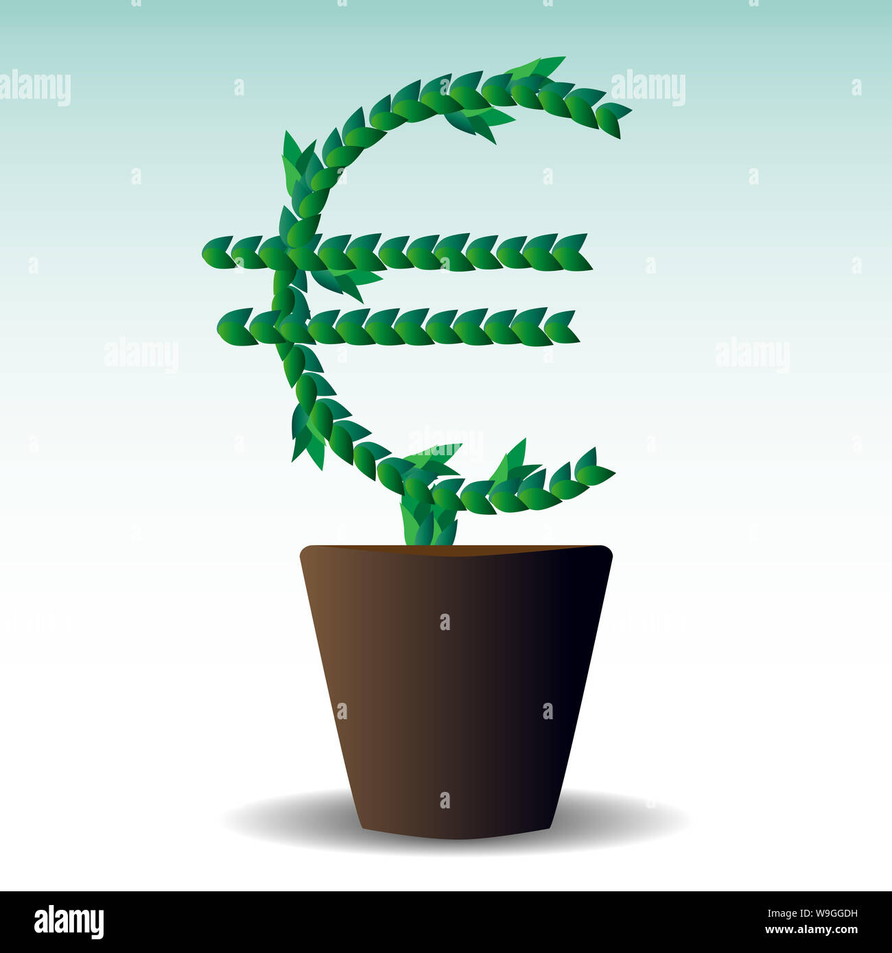 Abstract money tree euro symbol hi-res stock photography and images - Alamy