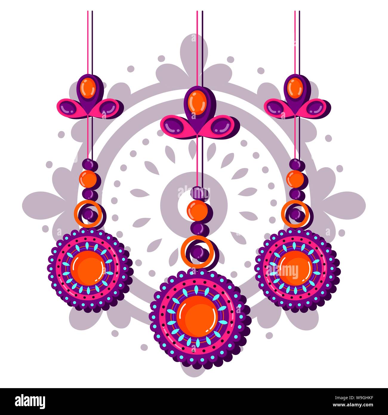 Mandale amulet design, Bohemic ornament meditation indian decoration ...