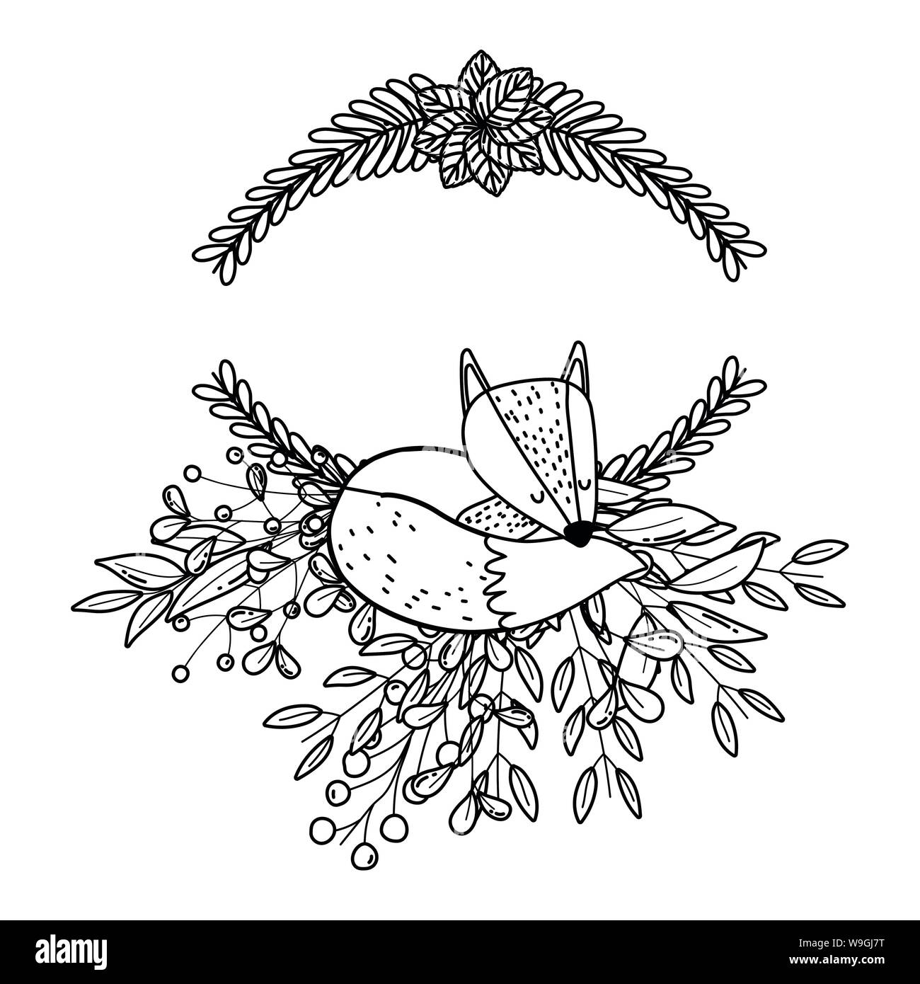 Fox cartoon design, Animal cute zoo life nature and fauna theme Vector ...