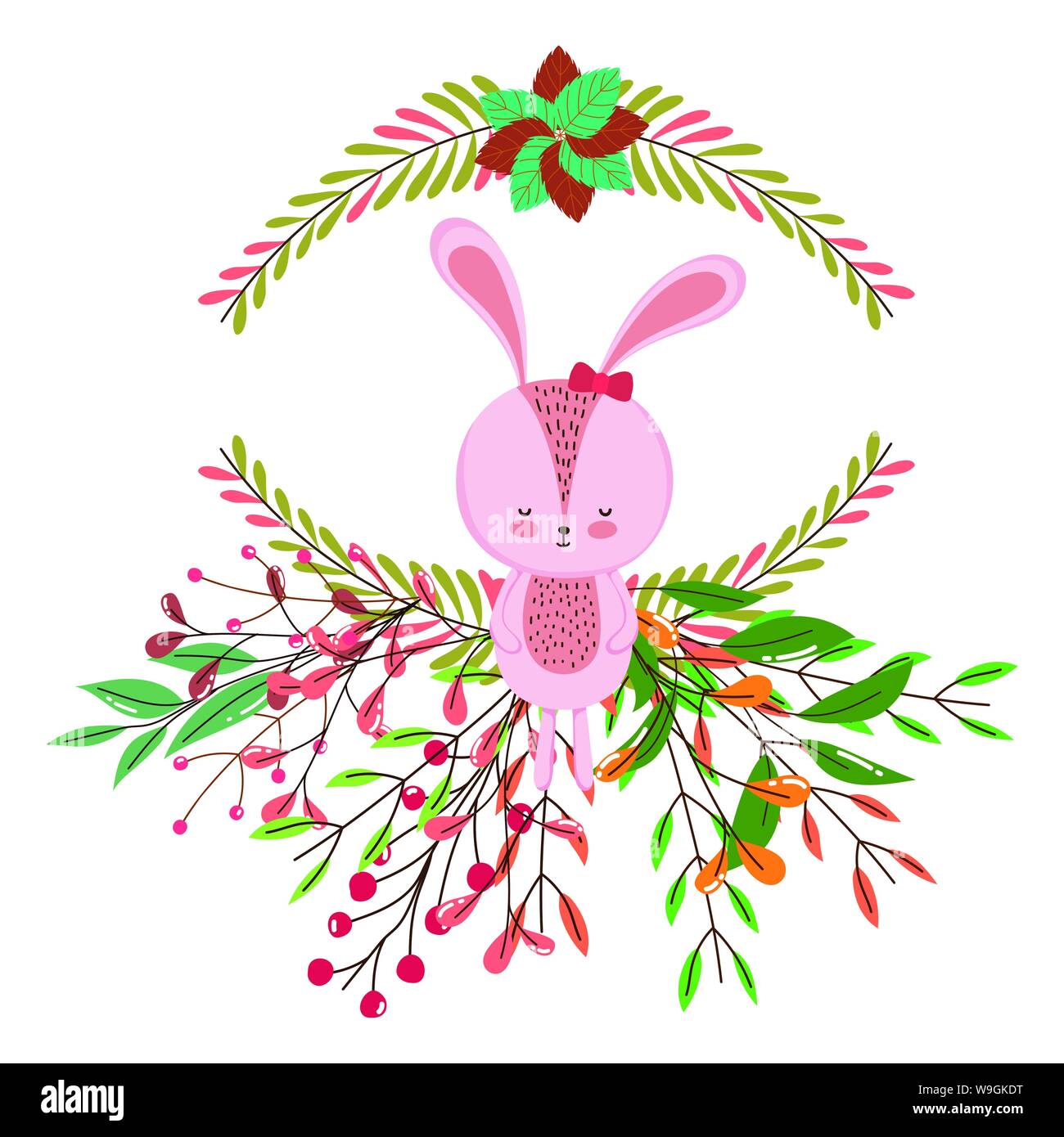 Rabbit cartoon design, Animal cute zoo life nature and fauna theme ...