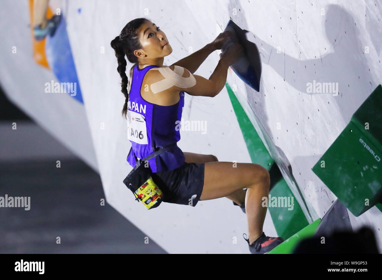 Tokyo, Japan. 13th Aug, 2019. Miho Nonaka (JPN) Sport Climbing : IFSC ...