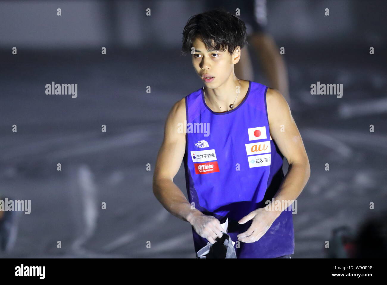 Tokyo, Japan. 13th Aug, 2019. Kai Harada (JPN) Sport Climbing : IFSC ...