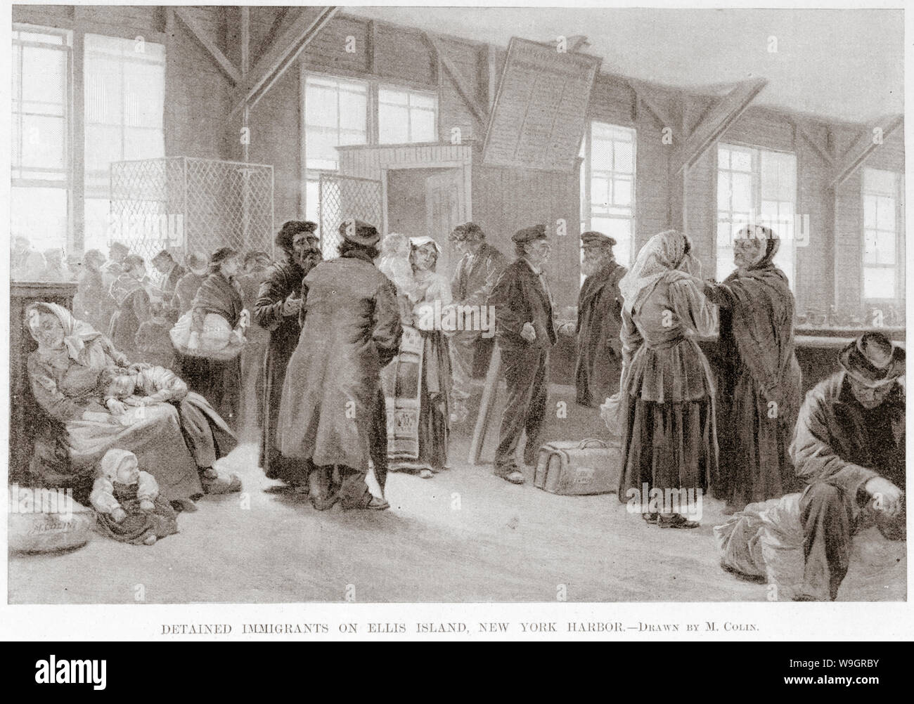 Immigrants arrive at New York's Ellis Island as they begin their ...