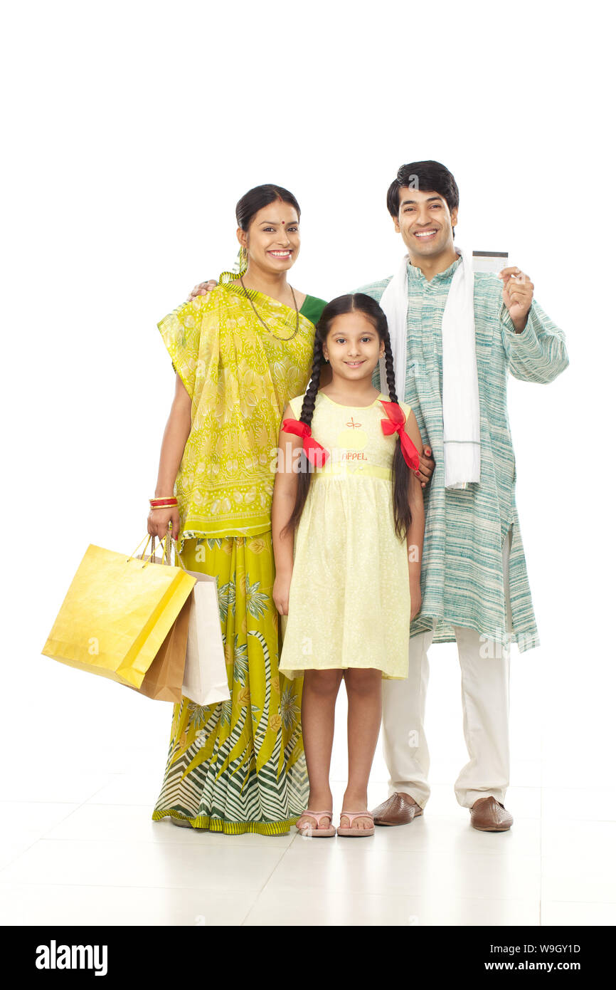 Rural family shopping Stock Photo - Alamy