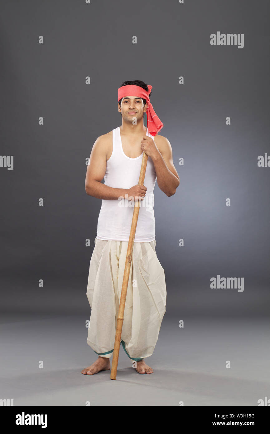 Lathi stick hi-res stock photography and images - Alamy