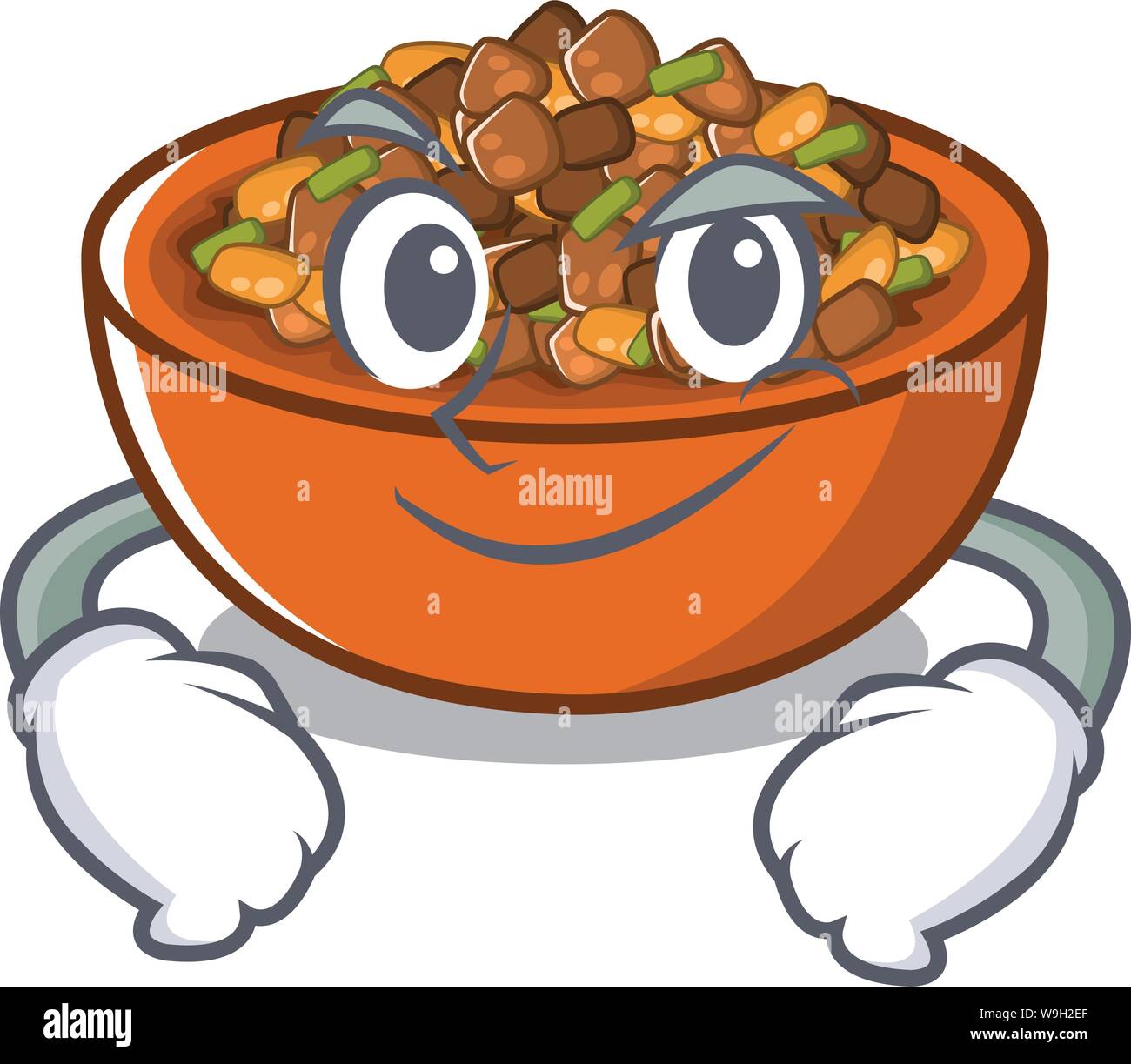Smirking kung pao chicken in a mascot Stock Vector Image & Art - Alamy