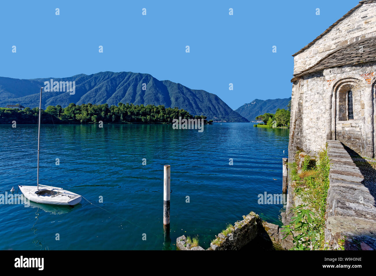Chiesa di San Giacomo, Sala Comacina, Lake Como, Italy Stock Photo - Alamy