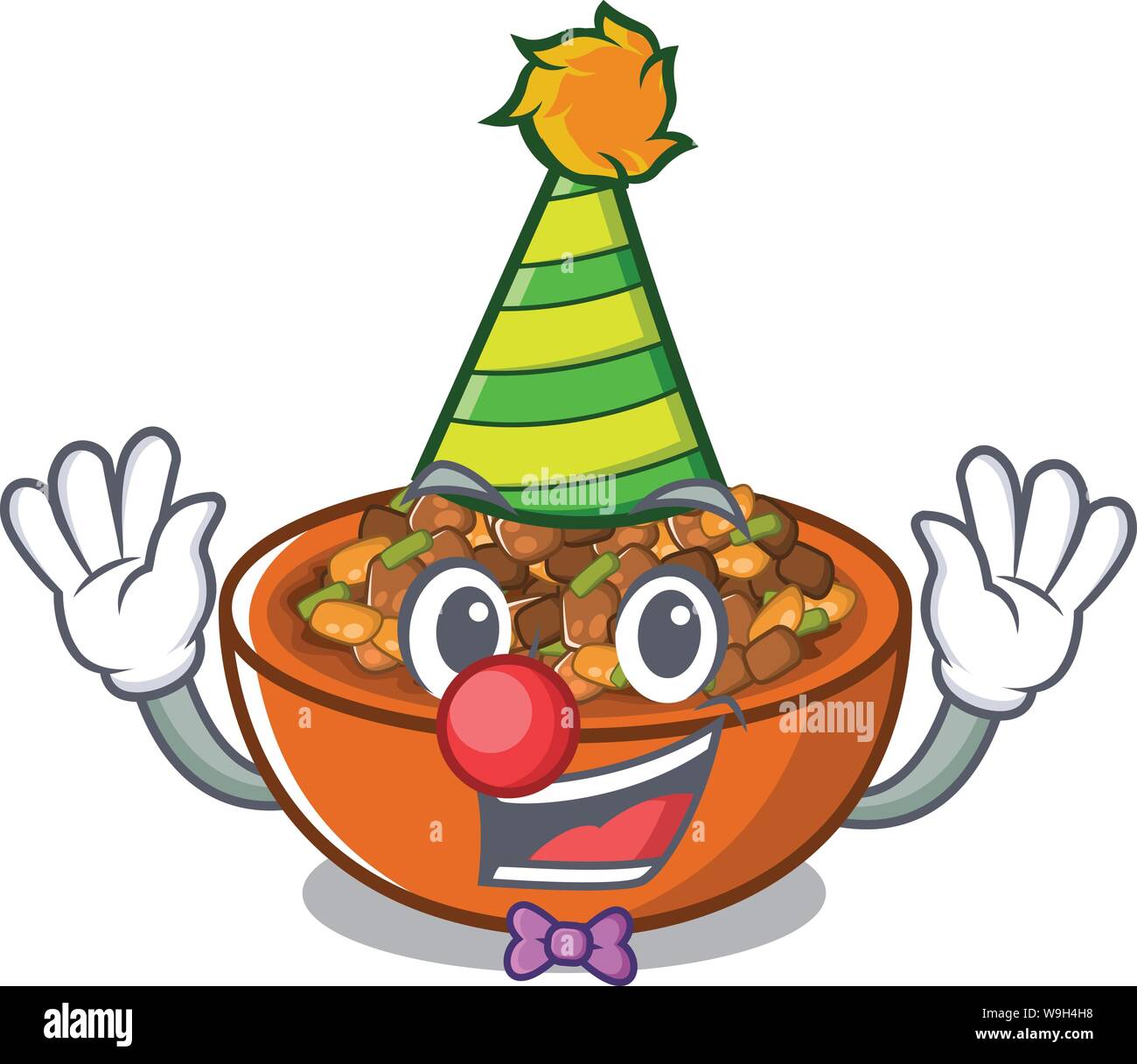 Clown kung pao chicken in a cartoon Stock Vector Image & Art - Alamy