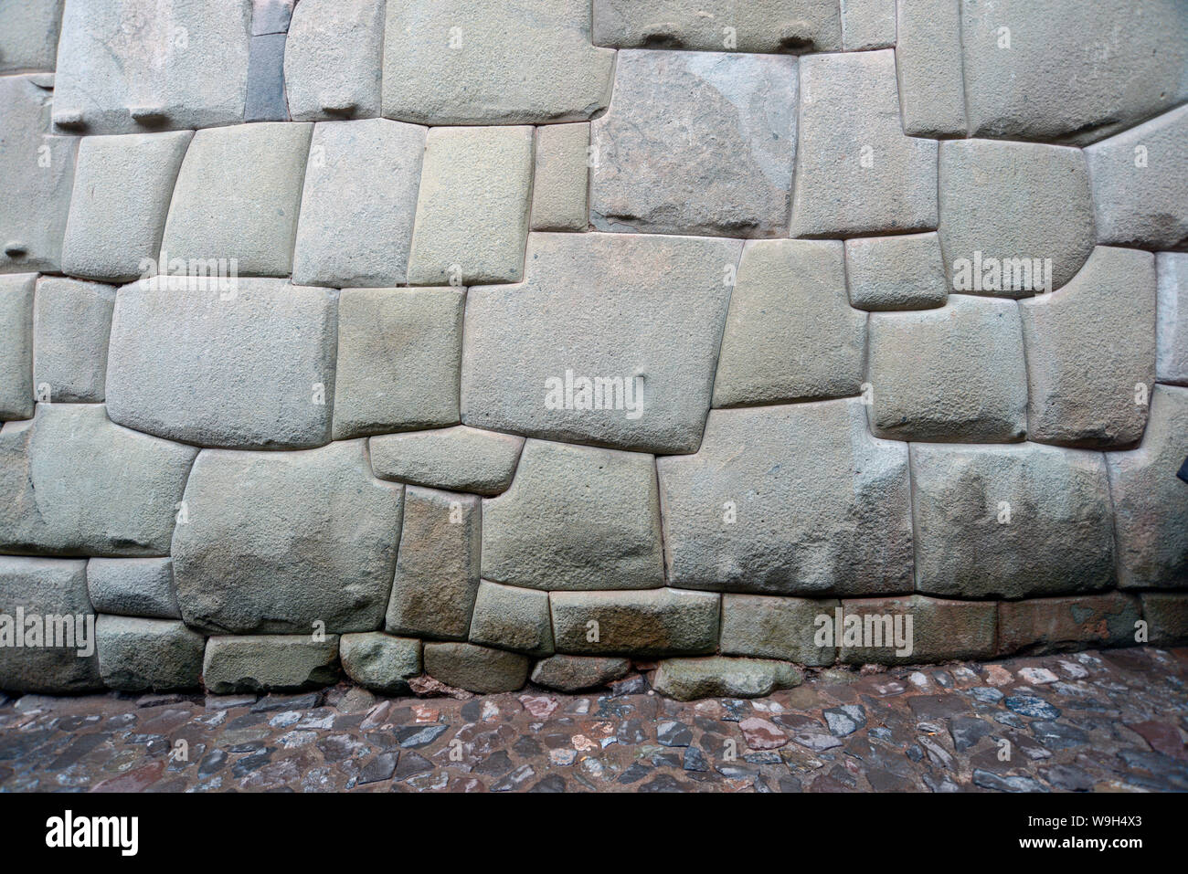 ancient Incas basement made of huge stones of different shape Stock ...