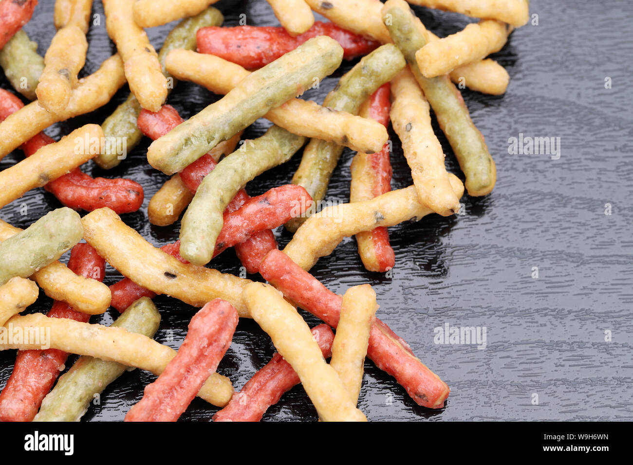 Traditional Japanese snack food, Karinto fried cookies Stock Photo - Alamy