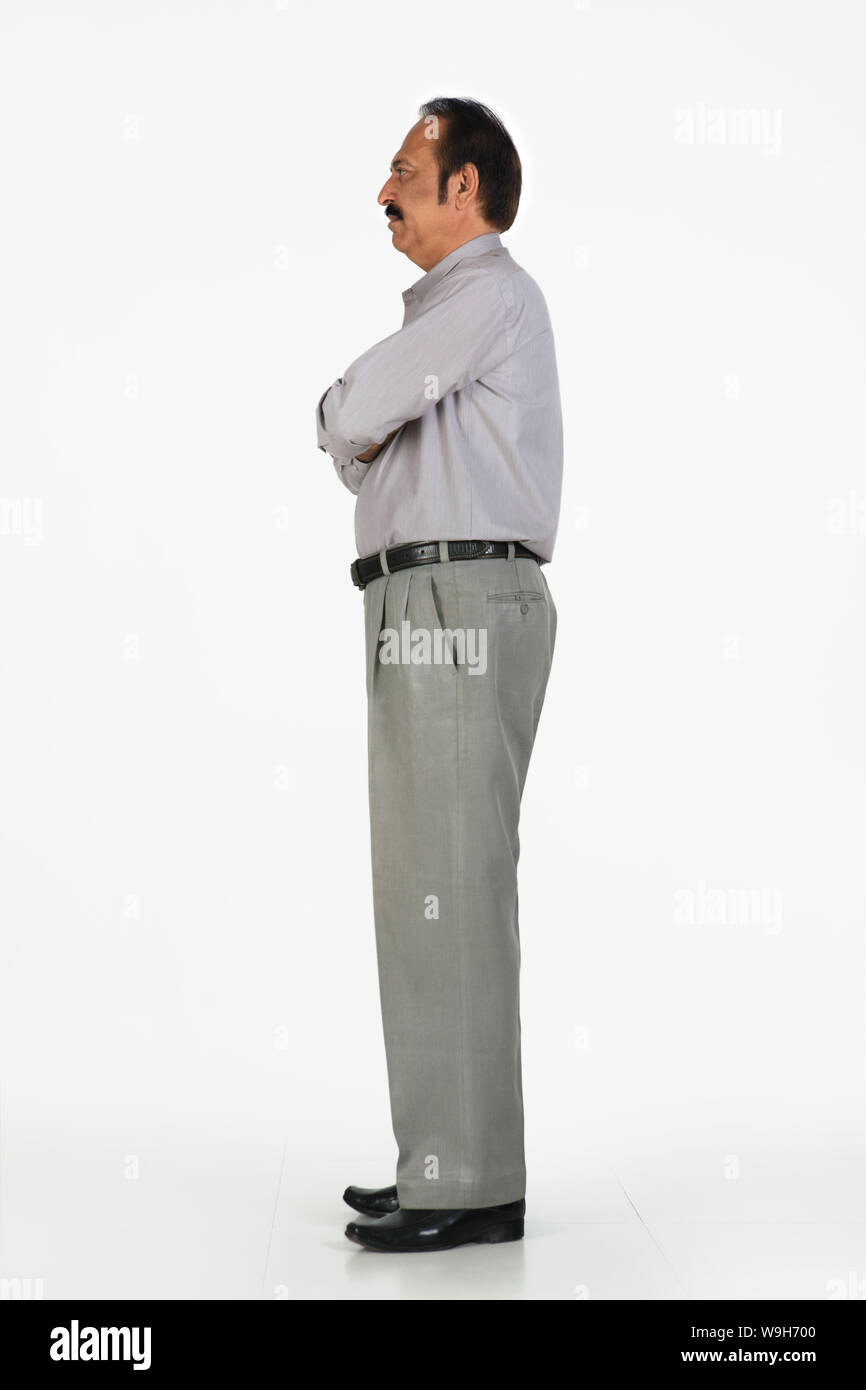 Man free standing arms up hi-res stock photography and images - Alamy