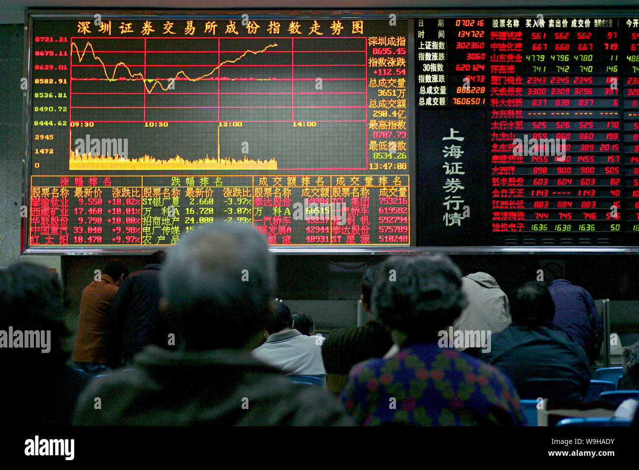 Chinese stock exchange hall hi-res stock photography and images - Alamy